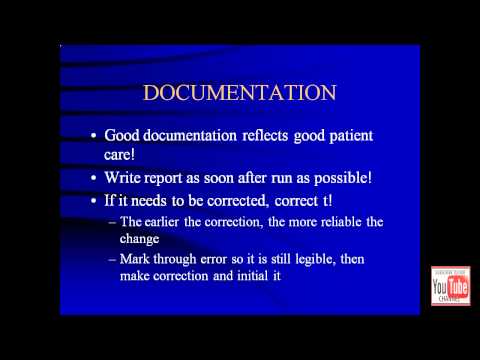 EMT Review - Patient Records and Reports