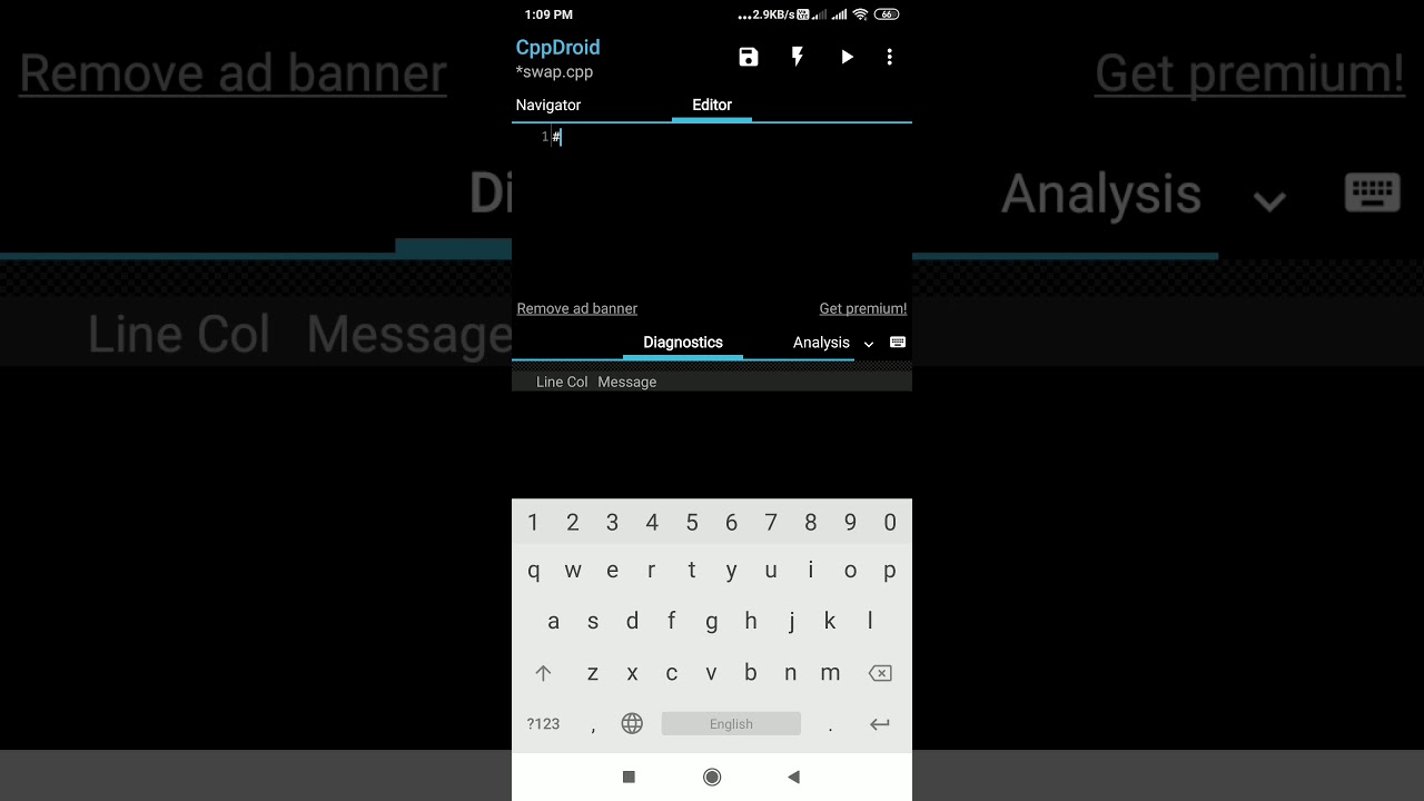 How to run C/C++ program in android smartphone. Easy tutorial on cpp droid