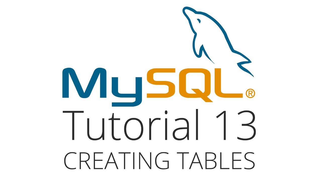 MySQL tutorial 13 - Creating and dropping tables
