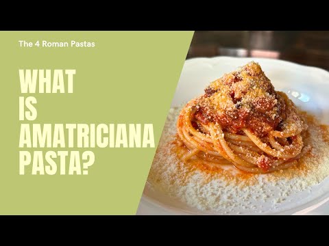 What is Amatriciana Pasta? It's One of the 4 Roman Pastas! | Local Aromas
