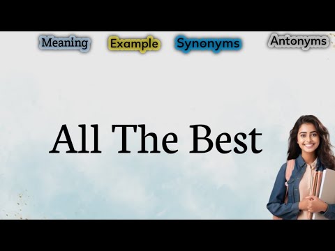 All the best meaning