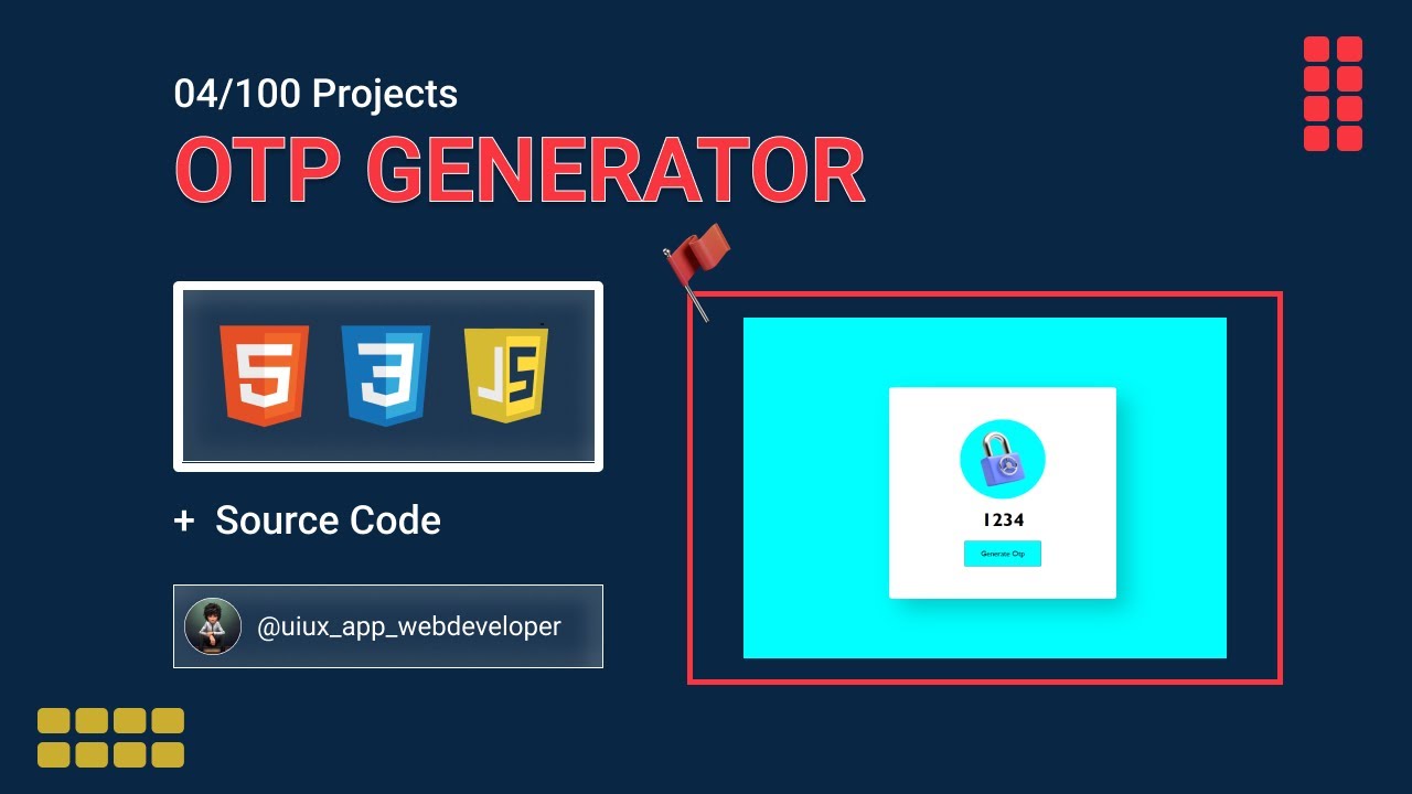 How To Build an OTP Generator Using HTML, CSS, and JavaScript |