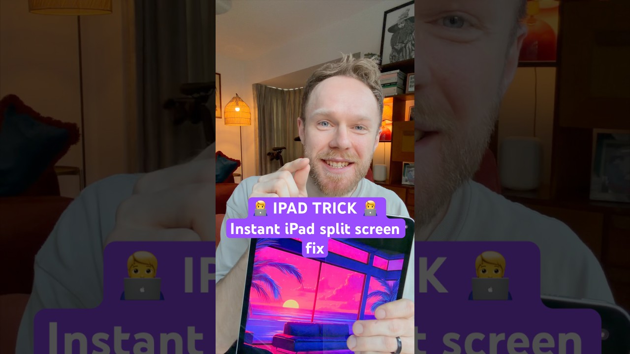 The iPad Split-Screen fix you NEED in iPadOS 26 🧑‍💻easy instant method revealed🍏 #ipados26 #apple