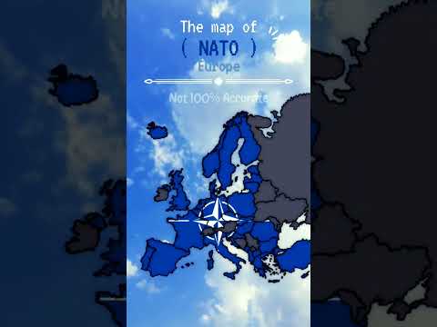 The Map of NATO Organization ( North Atlantic Treaty Organization ) | #europe #geography
