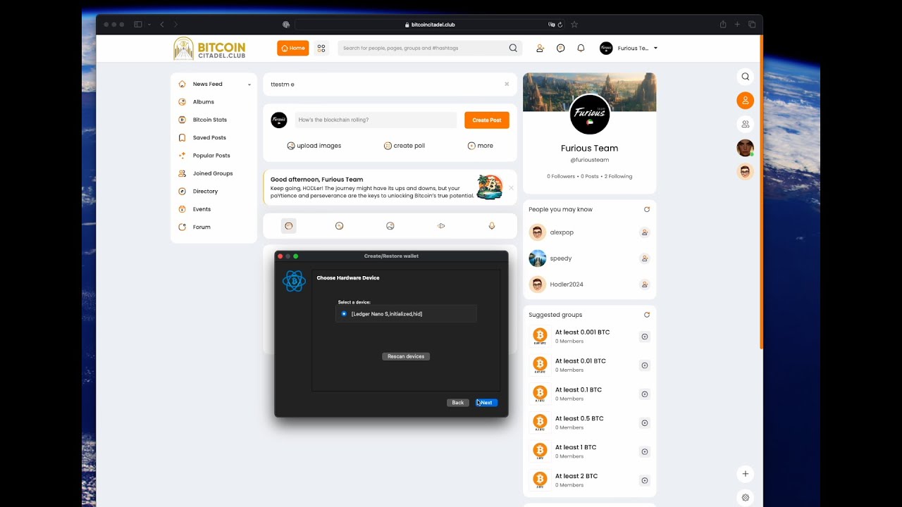 How to sign and verify a bitcoin message on the bitcoin blockchain with electrum wallet and ledger