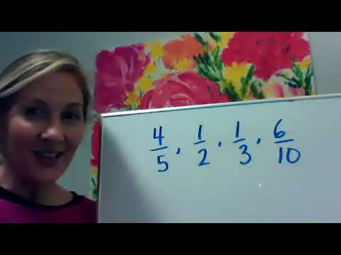 4th Grade Ordering Fractions