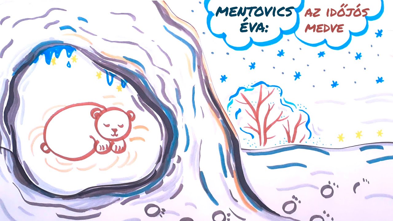 Rajzos vers: Mentovics Éva: Az időjós medve  ❄️🐻🌞