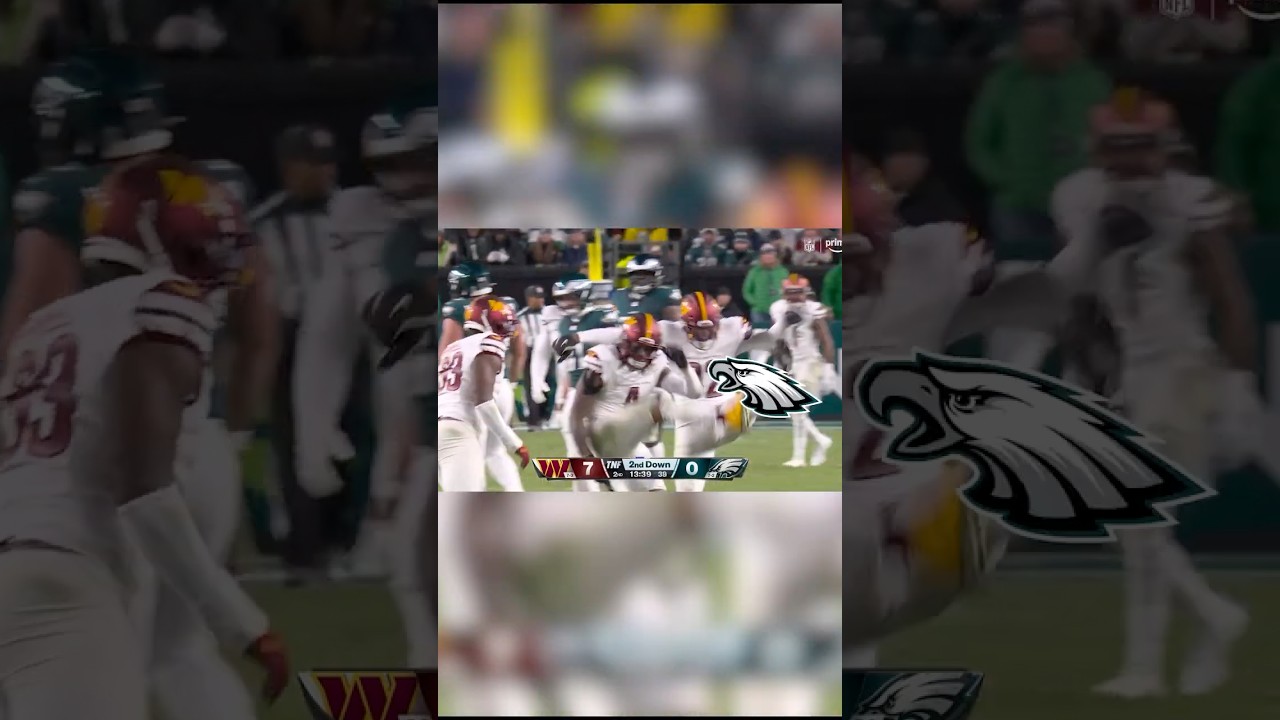 The Eagles DESTROYED the Commanders #nfl #sports #espn #fyp  #nflonespn #americanfootball #espnnfl