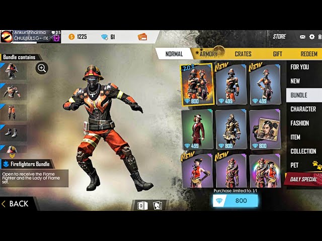 7 best Free Fire bundles to get with diamonds this month