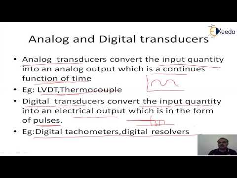 Classification of Transducers - Introduction - GATE IE Sensors and Industrial Instrumentation ...