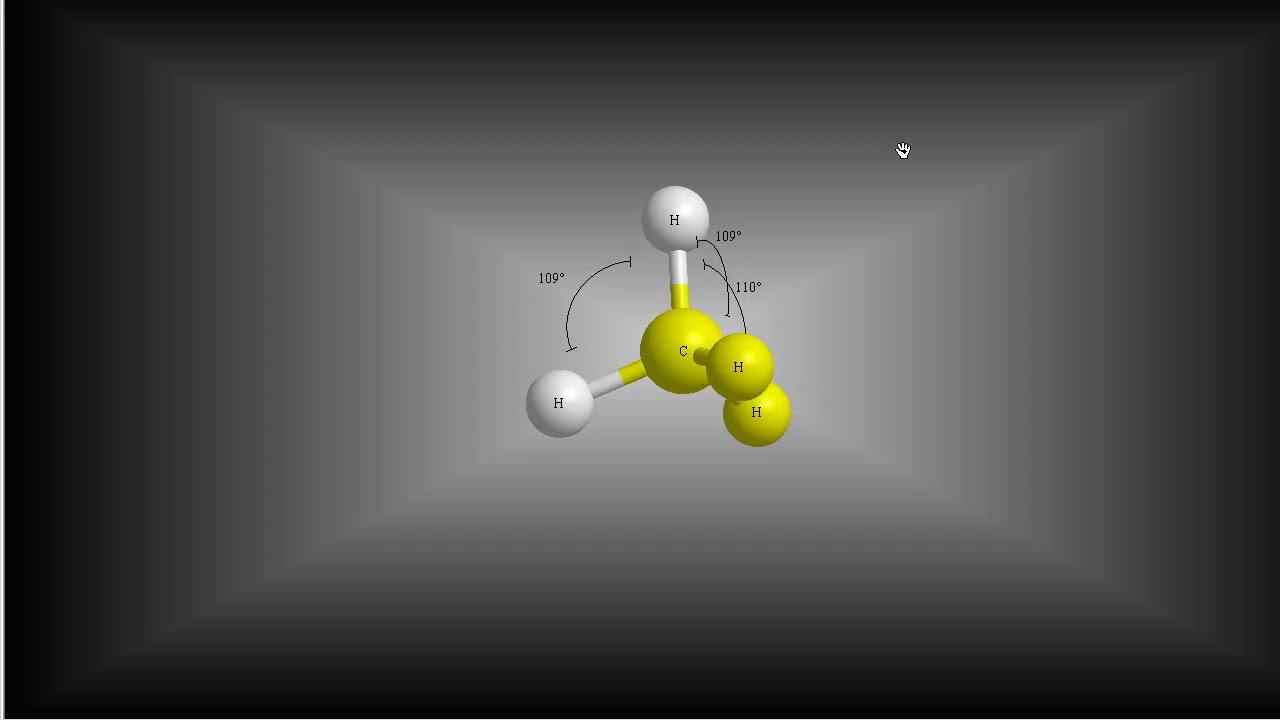 3D-Methane molecule