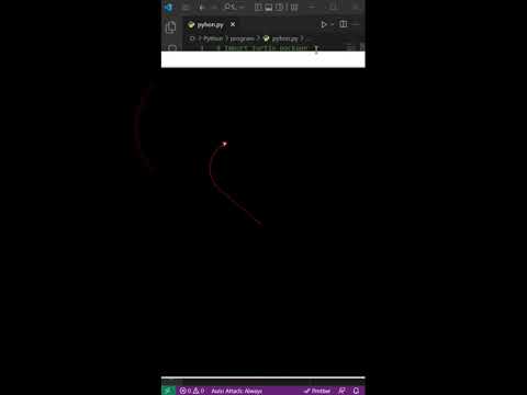 Draw Red Heart In Python Turtle | Python Programming Project | Python Tutorial #shorts #python