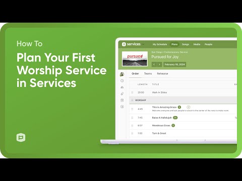 How to Plan Your First Worship Service in Planning Center Services