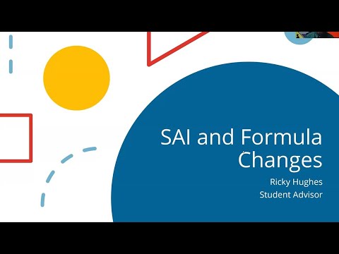 FAFSA Friday: SAI and Formula Changes