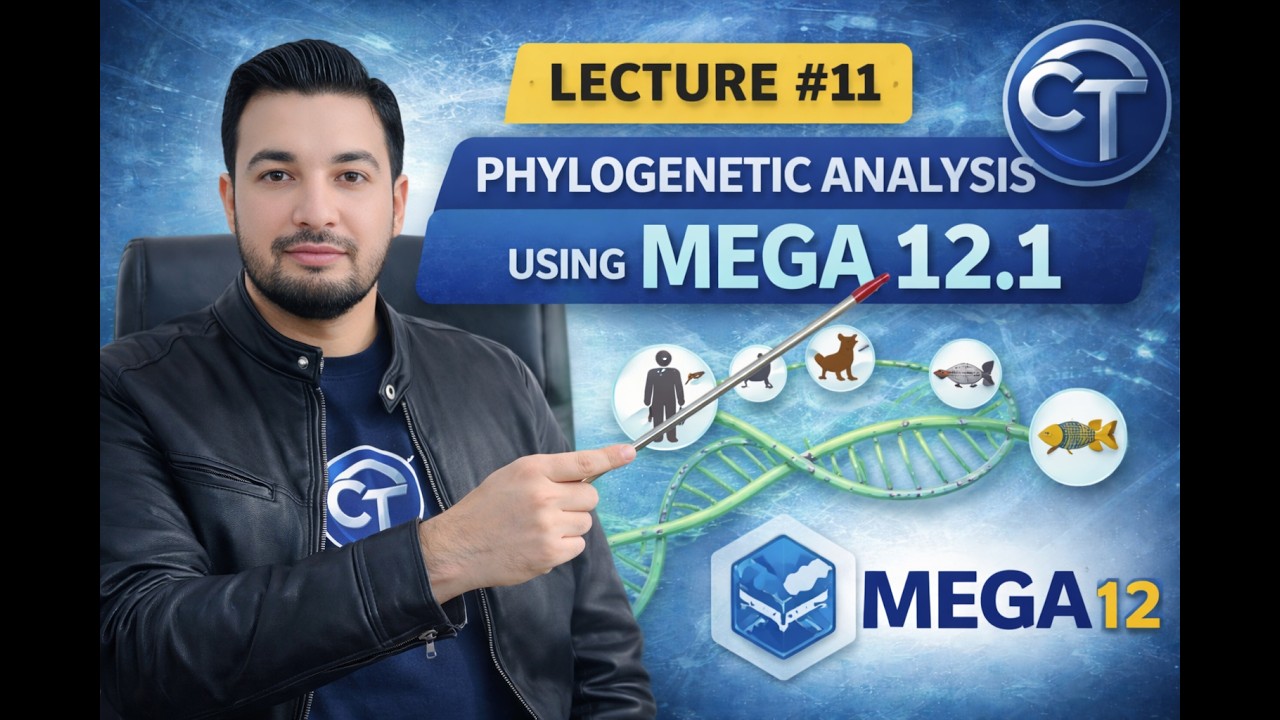 MEGA 12 Phylogenetic Analysis Tutorial (2026) | Step-by-Step for Beginners