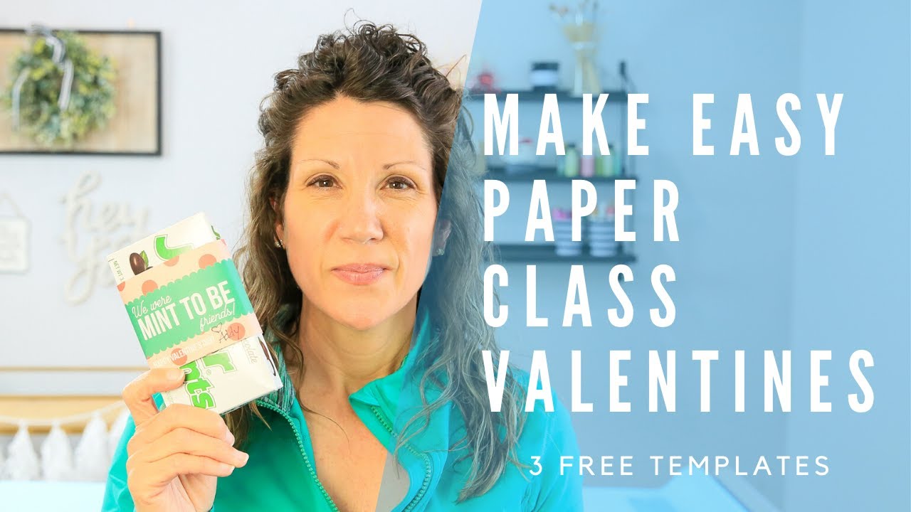Easy Paper Crafts Valentine Cards - 3 FREE Templates