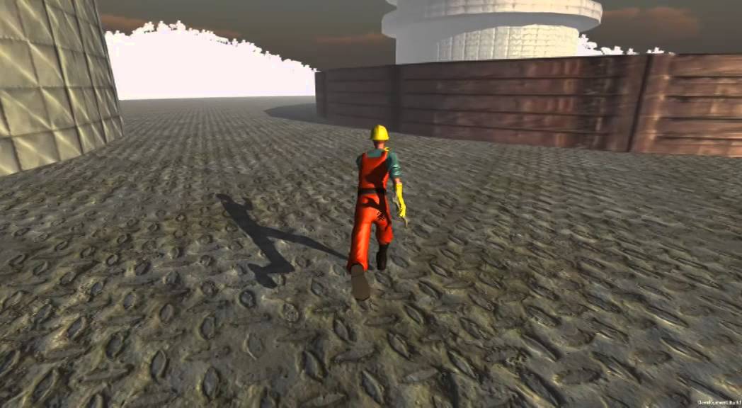 Unity 1:Scenario made only with primitives
