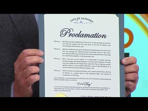 August 14th is officially 814 Day in Altoona