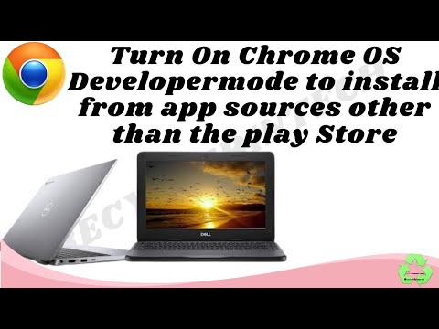 Turn On Chrome OS Developer mode to install from app sources other than the play Store