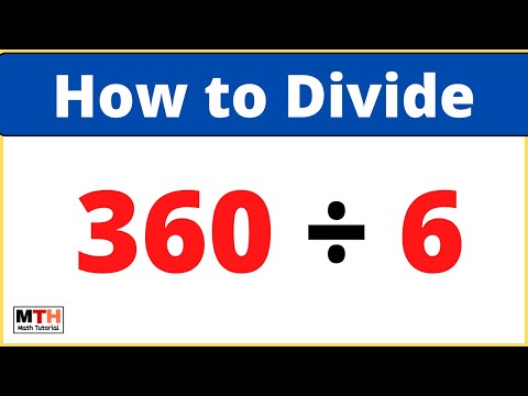 360 divided by 6 (360÷6)