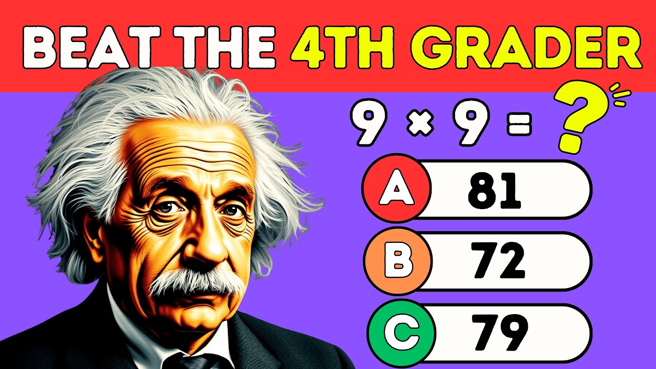 EPIC 4th Grade Math Quiz | Are You Smarter Than a 4th Grader? (Multiplication & Division)