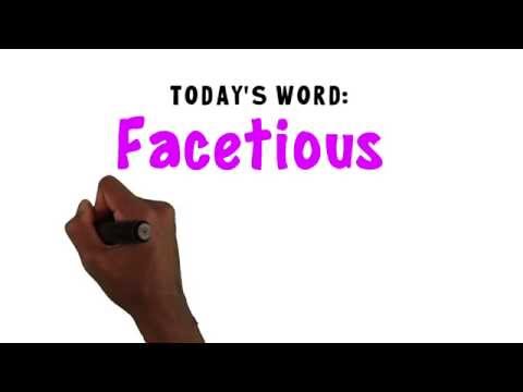 Facetious