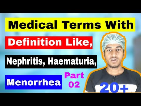 Medical Term In English - Common Terminology In Medicine | Medical Words In English (2020)