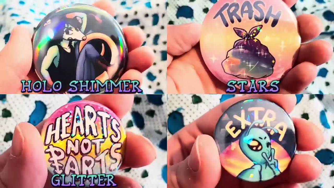 Holo Pin Badge Overlays