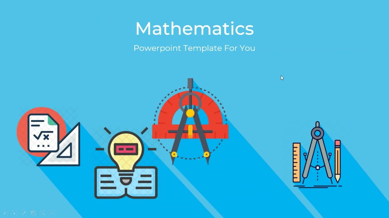 A PowerPoint template with a math theme | Subject | Powerpoint Template