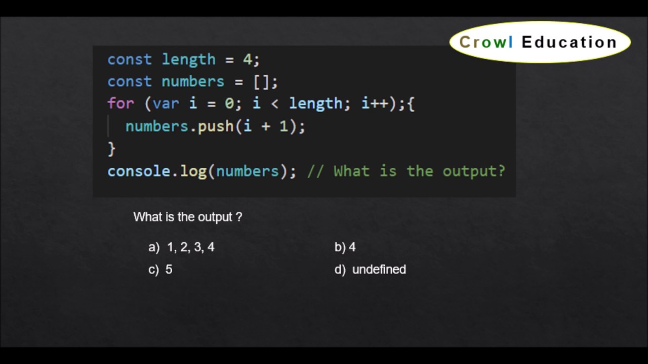JavaScript interview questions for beginners || JS Challenge 9
