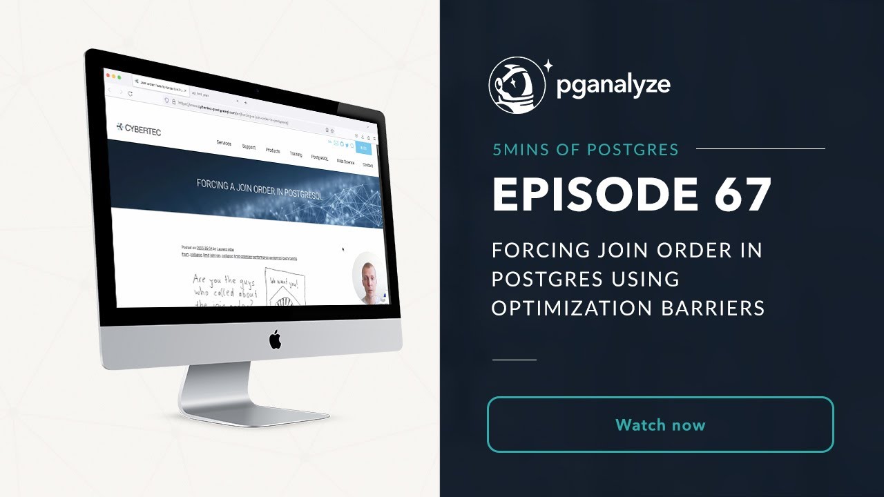 Forcing Join Order in Postgres Using Optimization Barriers