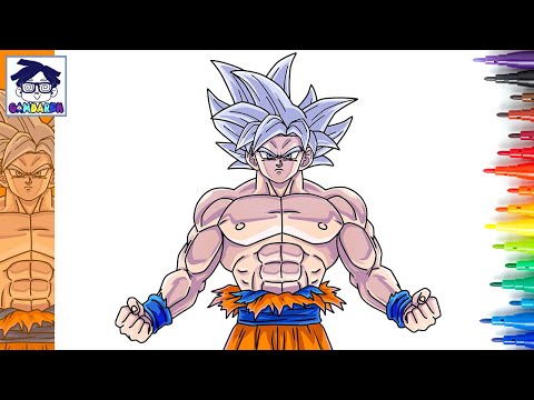 Cara Menggambar GOKU PERFECT ULTRA INSTINCT | DRAGON BALL | SON GOKU | DRAGON BALL SUPER