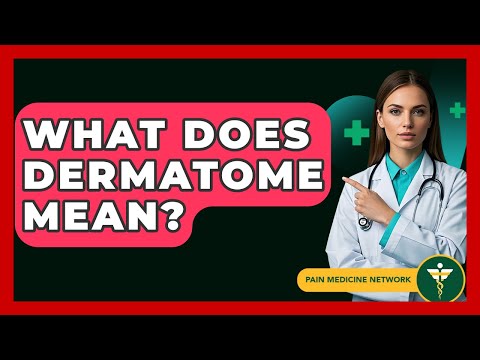 What Does Dermatome Mean? - Pain Medicine Network
