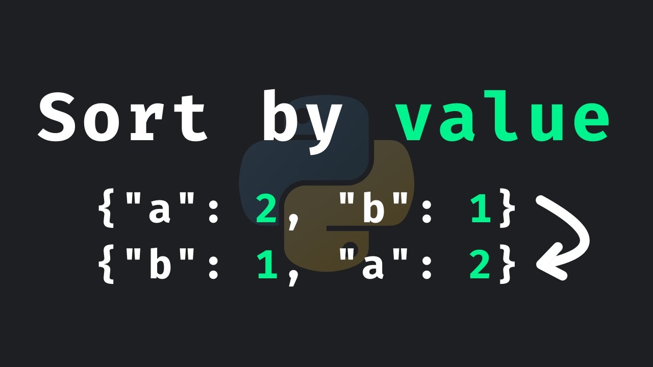 How To Sort A Dictionary By Value (Python Recipes)