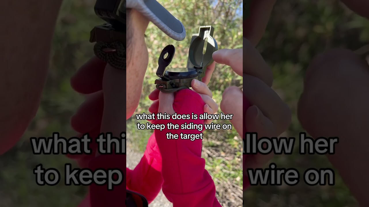 How To Use A Lensatic Compass #survival #hiking #survivalskills