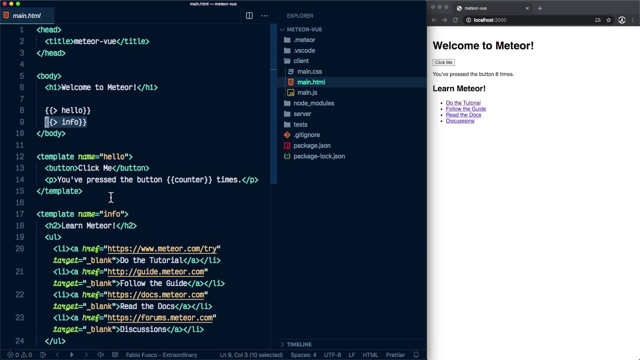 01: [Meteor + Vue] Starting with Meteor