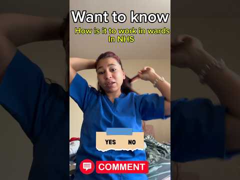 How is it to work in wards as a SUPERNUMERARY. Do you want to know? Plz comment..#nhs #nhsnurses