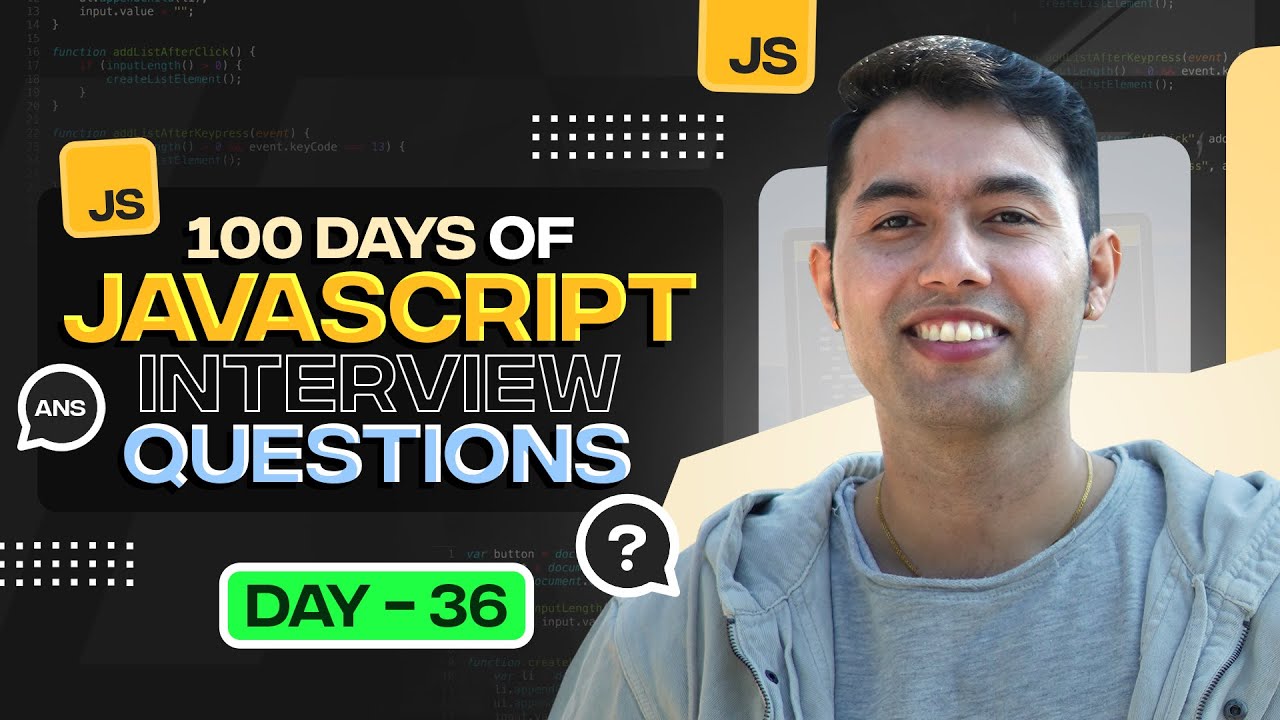 100 Days of JavaScript Coding Challenges || Day #36