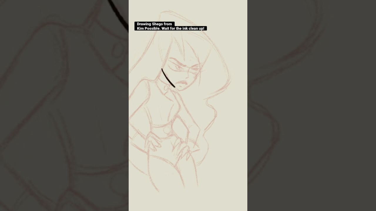 Shego fanart from disney’s kim possible #youtubeshorts #shorts #cartoons