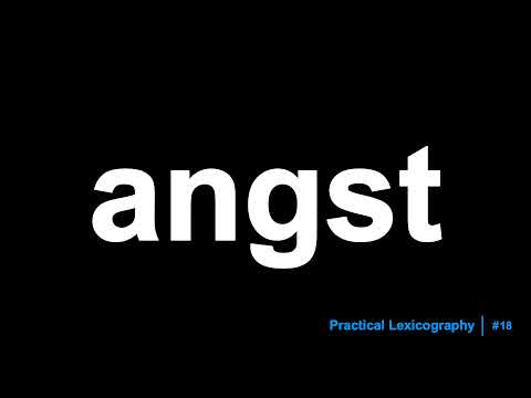 Angst Definition