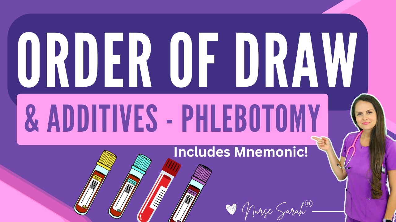 Order of Draw Phlebotomy Blood Collection (Additives & Nursing Mnemonic Memory Trick)