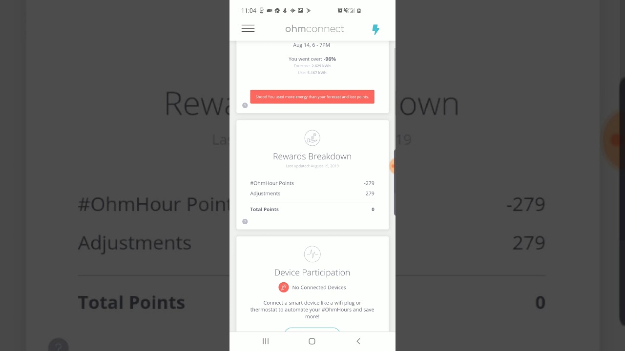 My First #Ohmhour With Ohmconnect