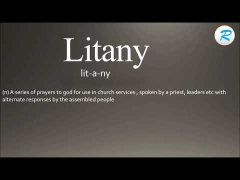 How to pronounce Litany