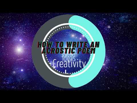 How to Write an Acrostic Poem