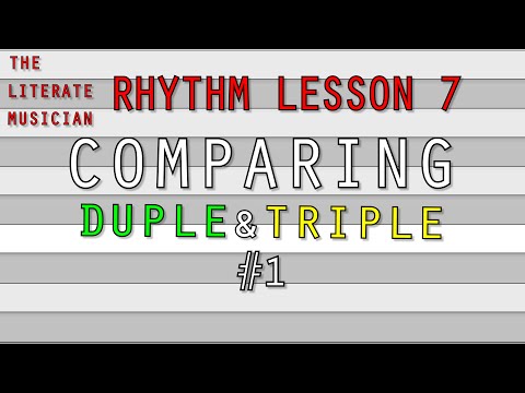 Rhythm Lesson 7 - Comparing Duple and Triple #1