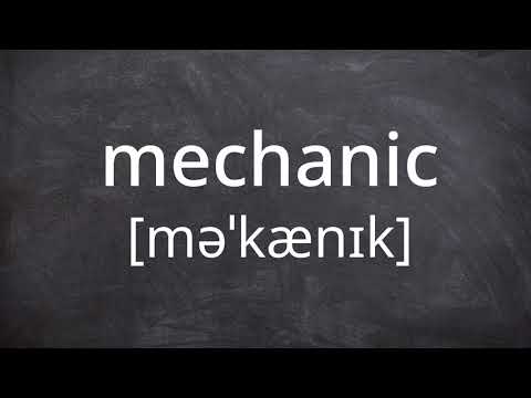 MECHANIC Pronunciation in American English