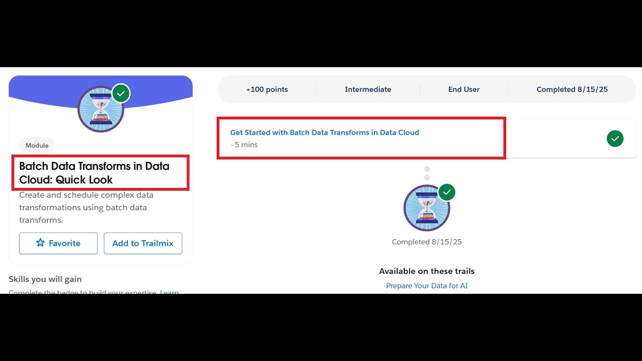 Batch Data Transforms in Data Cloud: Quick Look | Salesforce Trailhead