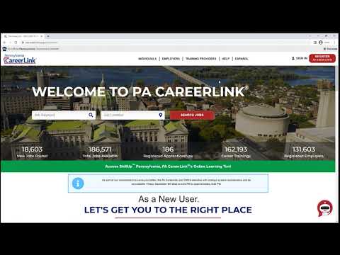 How to Register on the PA CareerLink® website