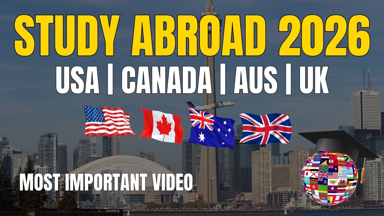 Best Country to Study Abroad In 2026 | USA vs Canada vs Australia vs UK (Full Comparison)