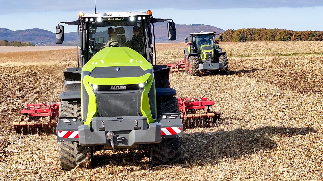 🏴󠁧󠁢󠁥󠁮󠁧󠁿 CLAAS GIANTS at Work! Xerion 12.650 vs Axion 9.450 | 650HP vs 450HP